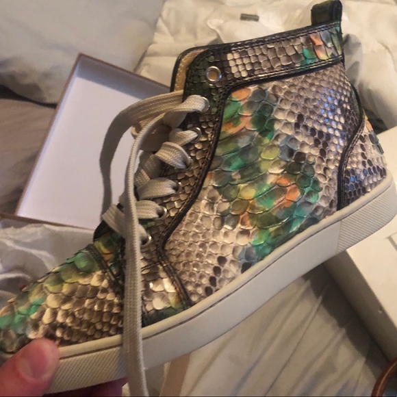 Christian Louboutin | Shoes | Christian Louboutin Red Bottom Python ...